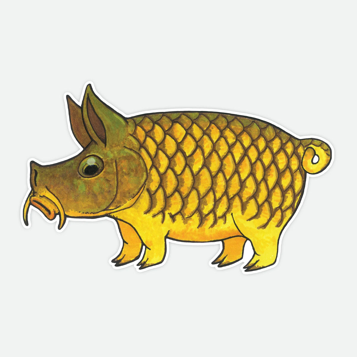 Pig Carp Sticker – Dirty Water Fly Company