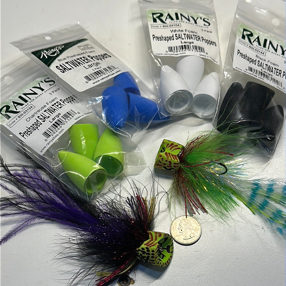 Rainy's Saltwater Poppers (Heads) – Dirty Water Fly Company